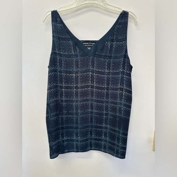 Maurices | Tops | Maurices Navy And White Checkered Tank Top | Poshmark